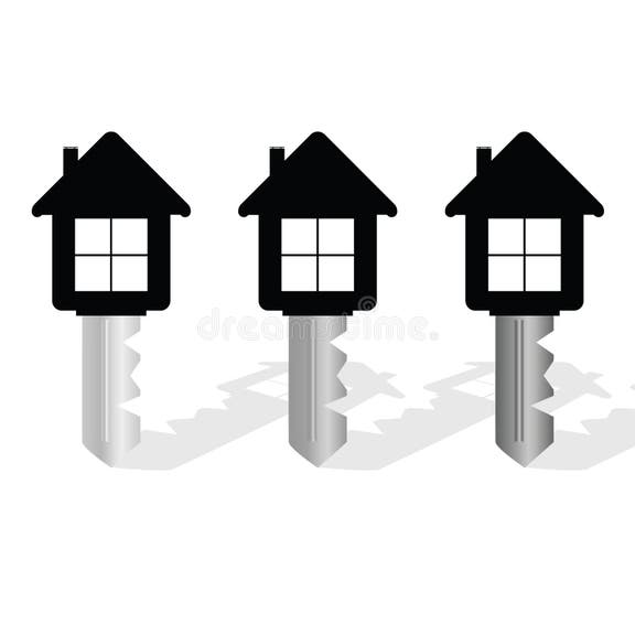Sold House Key Silhouette Stock Illustrations – 351 Sold House Key ...