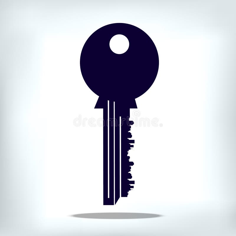 Key House Vector Symbol Door Lock Stock Vector - Illustration of open ...