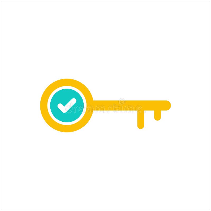 Key Icon, Access, Lock, Locked, Security Icon with Check Sign. Key Icon ...