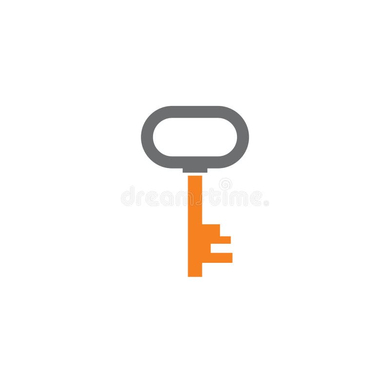 Key Icon on Background for Graphic and Web Design. Creative ...