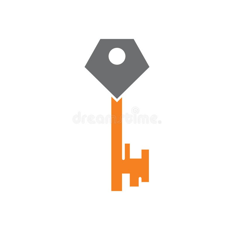 Key Icon on Background for Graphic and Web Design. Creative ...