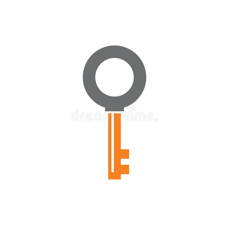 Key Icon on Background for Graphic and Web Design. Creative ...