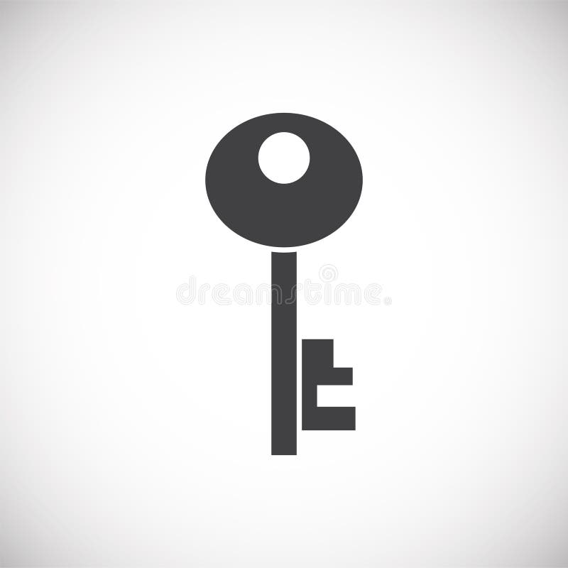 Key Icon on Background for Graphic and Web Design. Creative ...