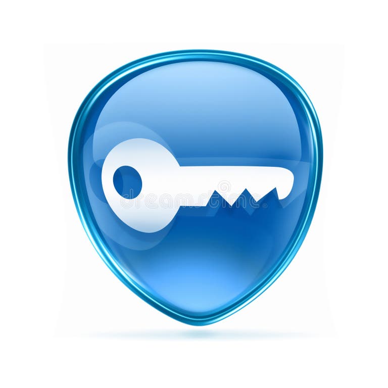 Key icon blue. stock illustration. Illustration of design - 294667370