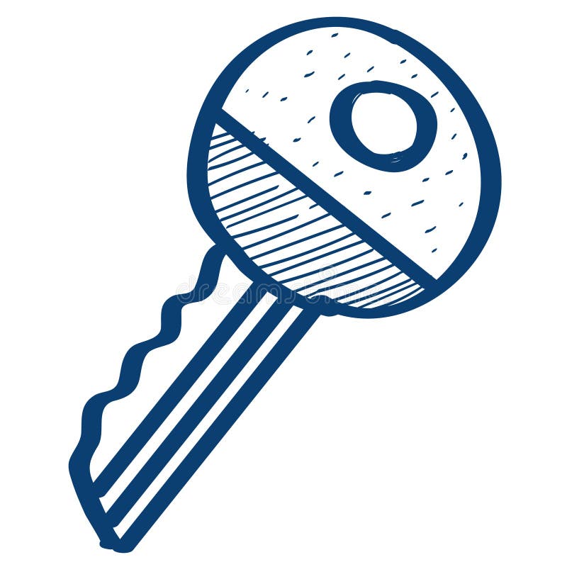 Key Icon. Design Elements in Hand Drawn Style Stock Vector ...
