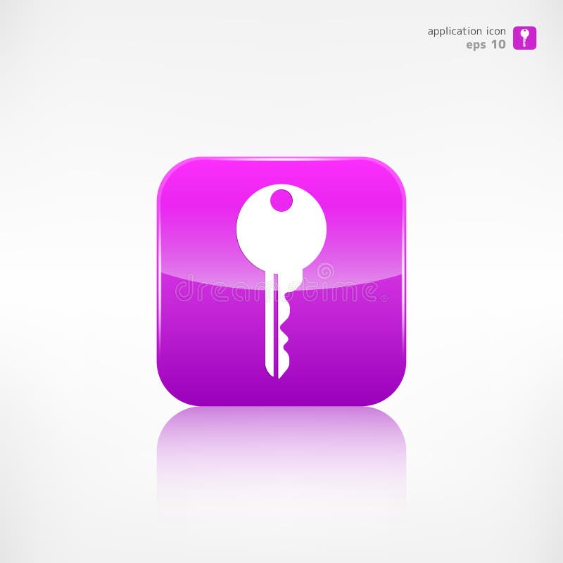 Key Icon, Door Lock Symbol. Stock Vector - Illustration of rights ...