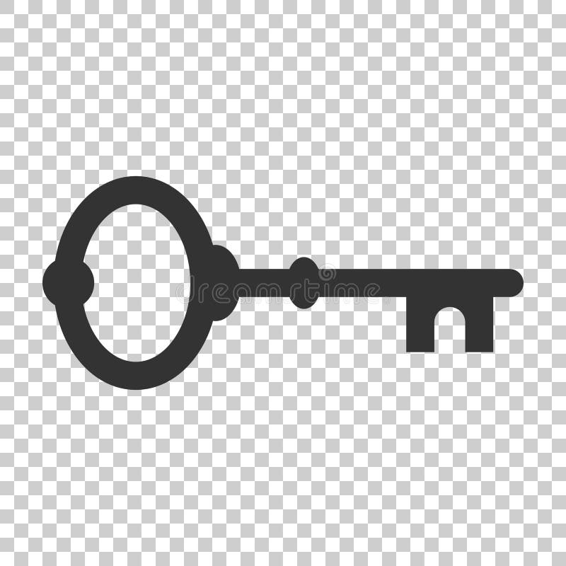 Key Icon in Flat Style. Access Login Vector Illustration on Isolated ...