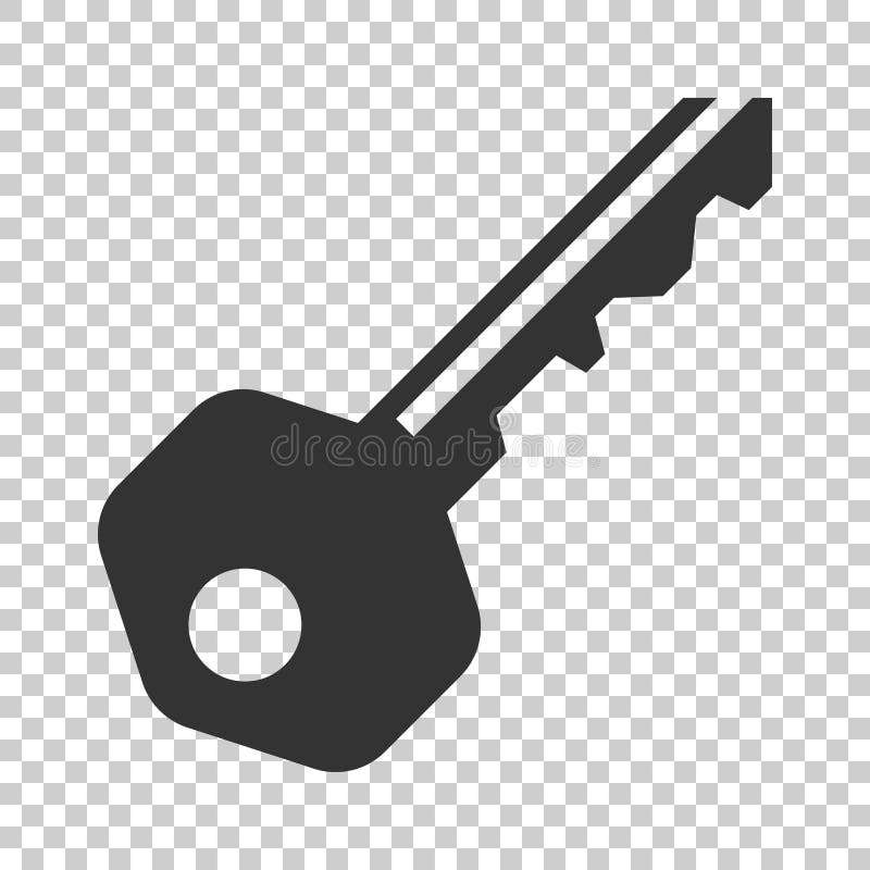 Key Icon in Flat Style. Access Login Vector Illustration on Isolated ...