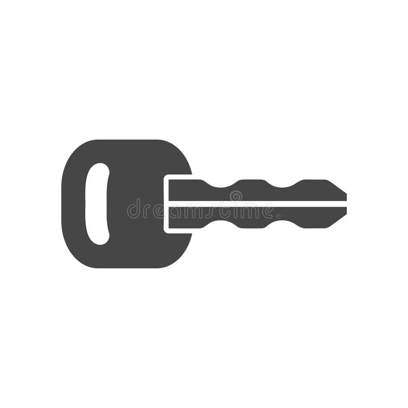 Key Icon, Key Icon in Flat Style Stock Vector - Illustration of private ...