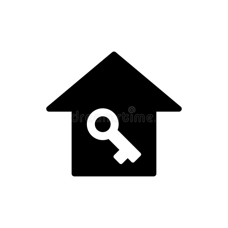 Key Icon Flat Vector Template Design Trendy Stock Vector - Illustration ...
