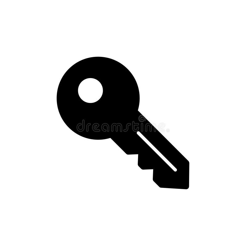 Key Icon Flat Vector Template Design Trendy Stock Vector - Illustration ...