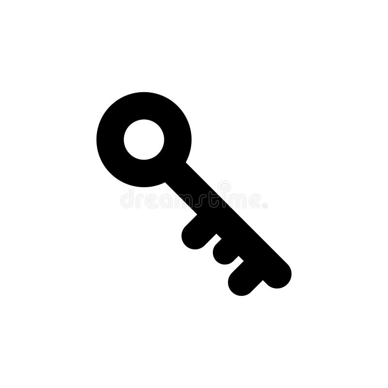 Key Icon Flat Vector Template Design Trendy Stock Vector - Illustration ...