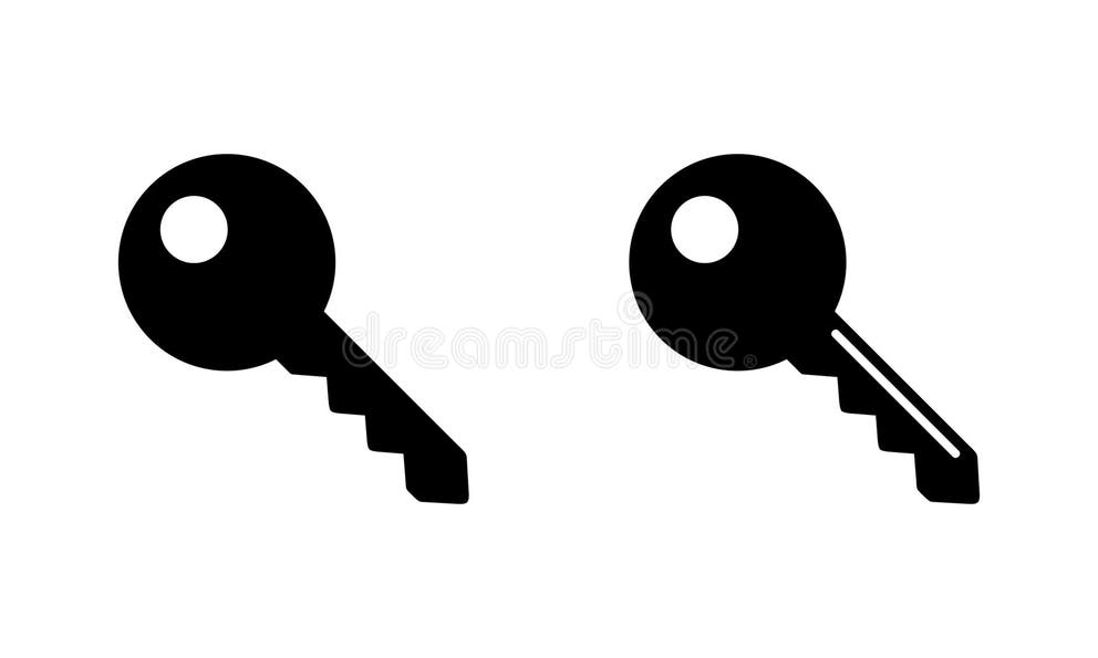 Key Icon in Generic Style. Access Keys Concept Stock Vector ...