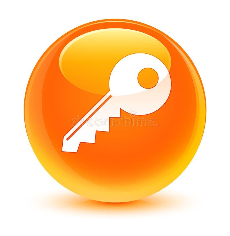 Orange key icon stock vector. Illustration of dimension - 9335832