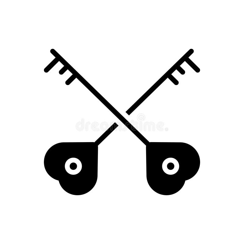 Black Solid Icon for Key, Private and Access Stock Vector ...