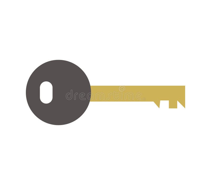 Key Icon Illustrated in Vector on White Background Stock Illustration ...