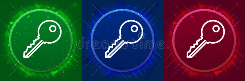 Key Icon Elegant Modern Design Abstract Buttons Set Illustration Stock ...