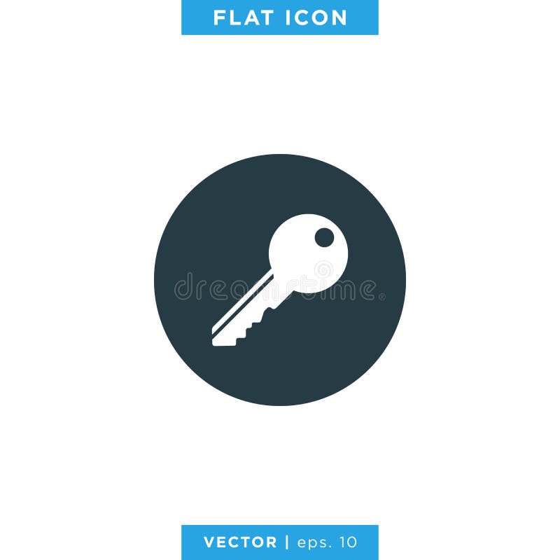 Key Icon Logo Design Template. Stock Vector - Illustration of private ...