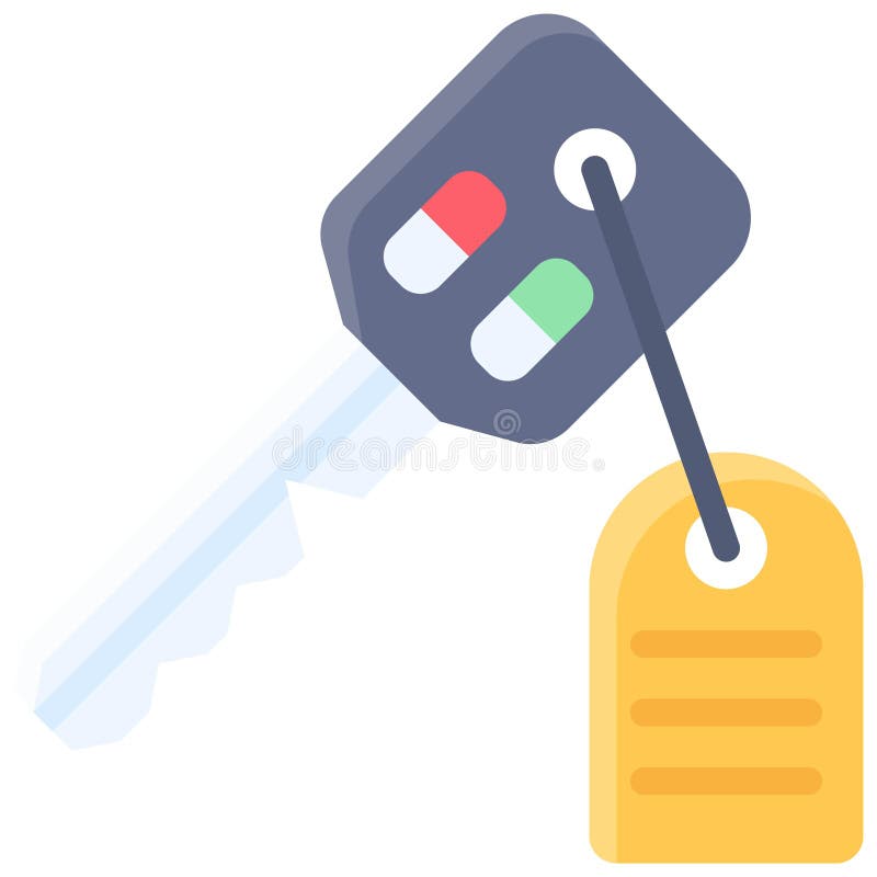 Key Icon, Parking Lot Related Vector Stock Vector - Illustration of ...