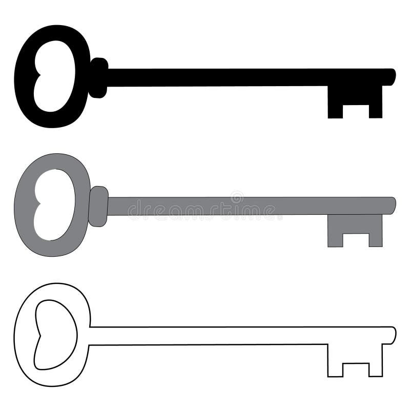 Key Icon Set. Key Vector Icon. Key Symbol Stock Illustration ...
