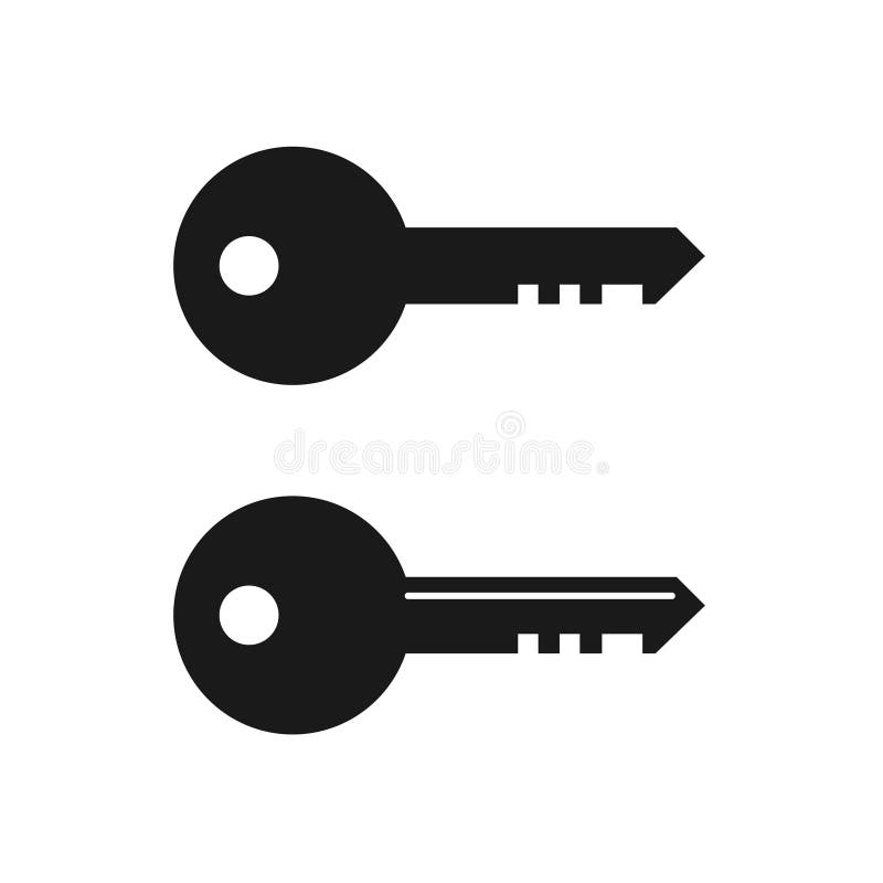 Key Icon Set. Key Sign Symbol Vector Illustration Stock Vector ...