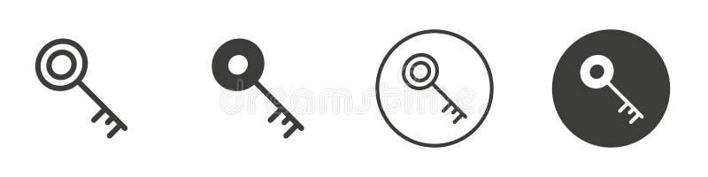 Key Icon Simple Outline Vector Logo Stock Illustration - Illustration ...