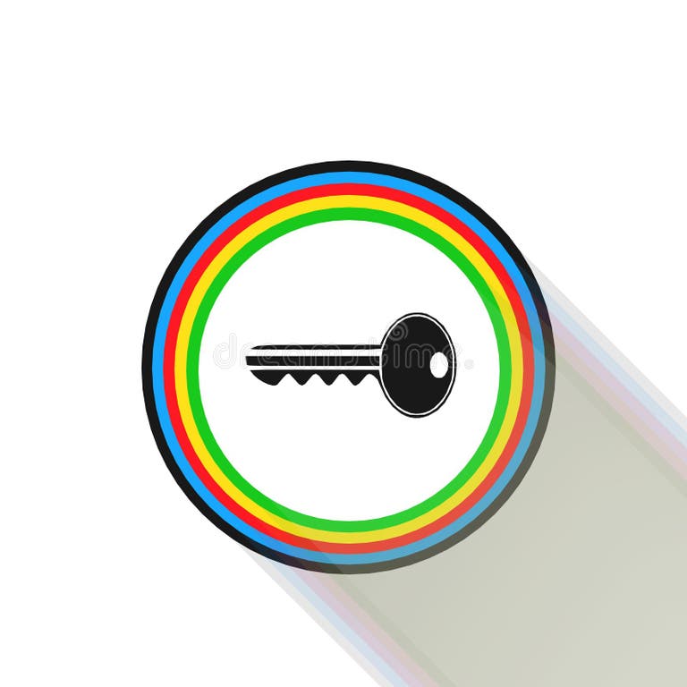 Key icon,sing,illustration stock illustration. Illustration of symbol ...