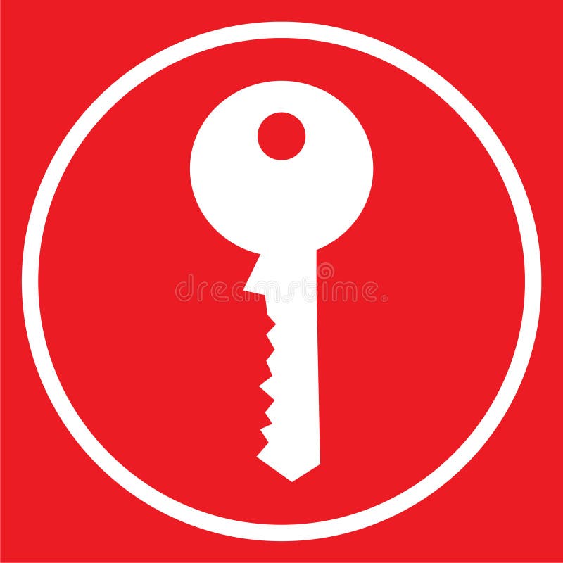 Key Icon stock vector. Illustration of admin, protection - 79839430