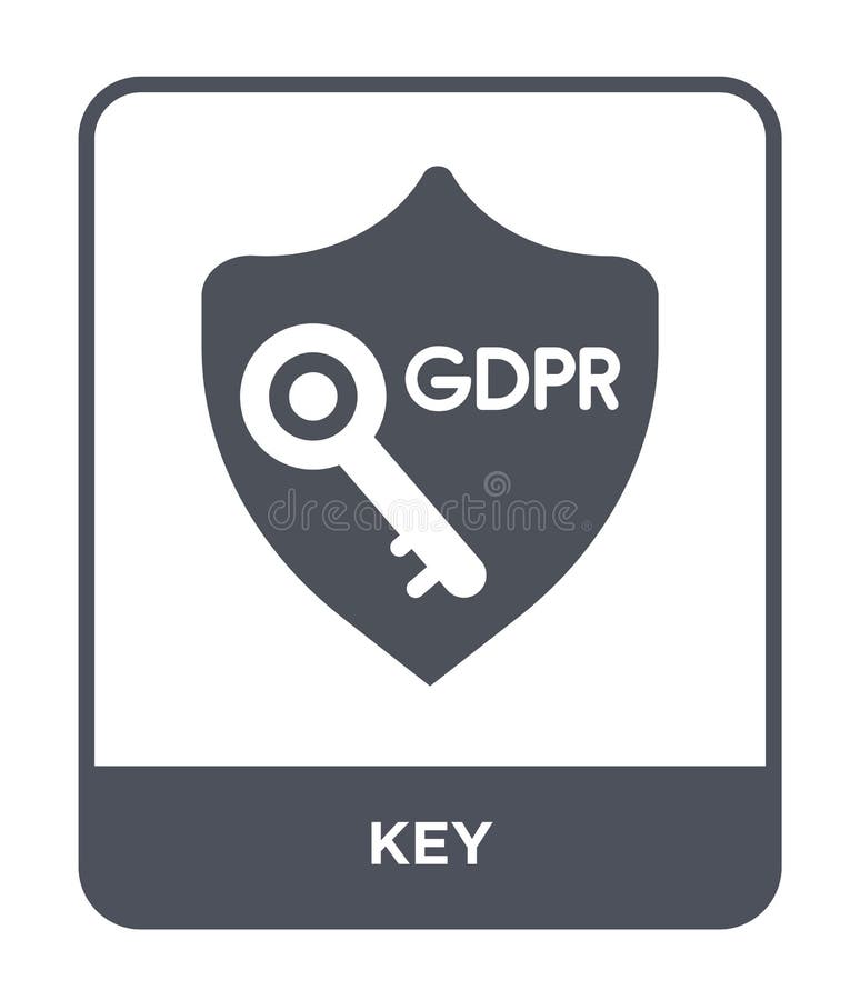 Key Ring with Two Keys Icon in Trendy Design Style. Key Ring with Two ...