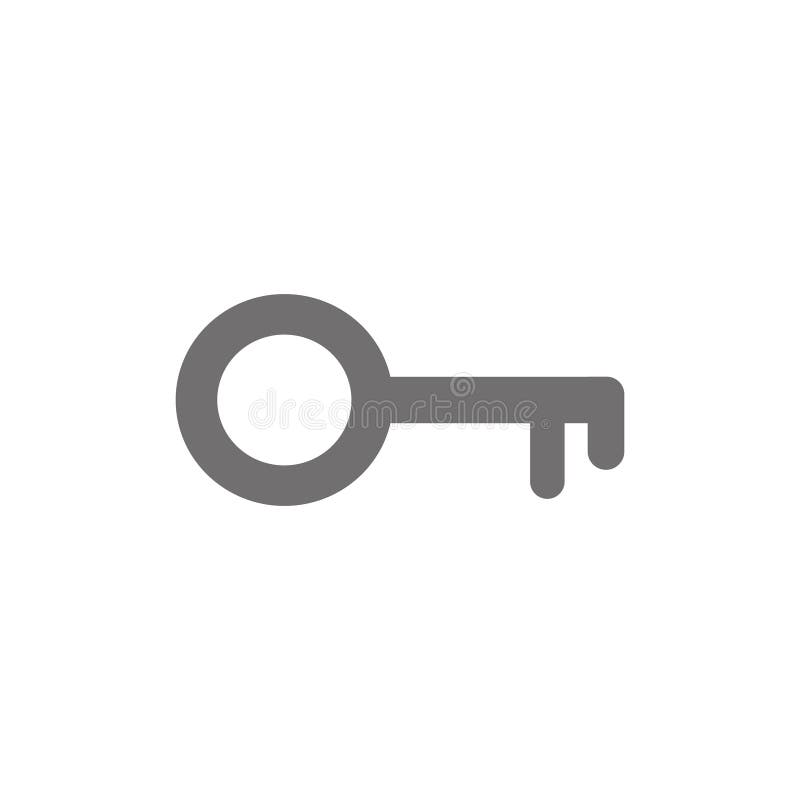 Key Icon In Trendy Flat Style Isolated On Grey Background. Key Symbol ...