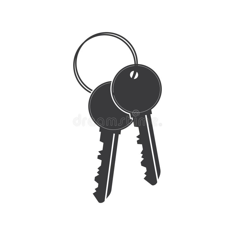 Key Icon Vector Illustration. Flat Key Icon Sign Stock Illustration ...