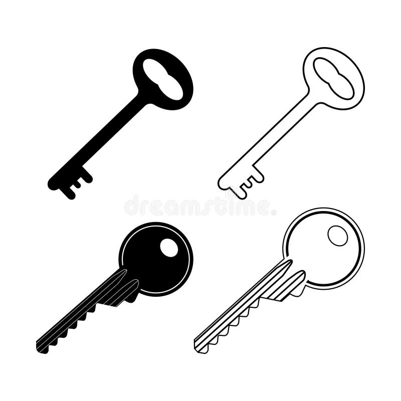 Key icon stock vector. Illustration of enter, symbol - 283031795