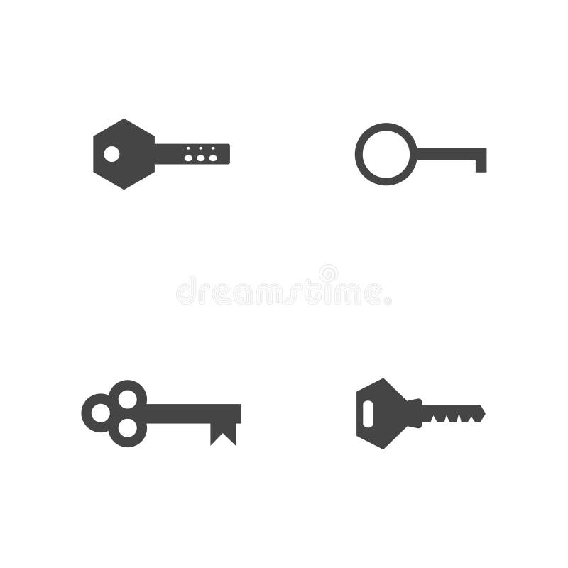 Key Icon Vector. Password Icon Stock Illustration - Illustration of ...