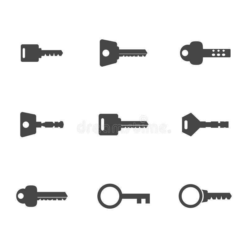 Key Icon Vector. Password Icon Stock Illustration - Illustration of ...