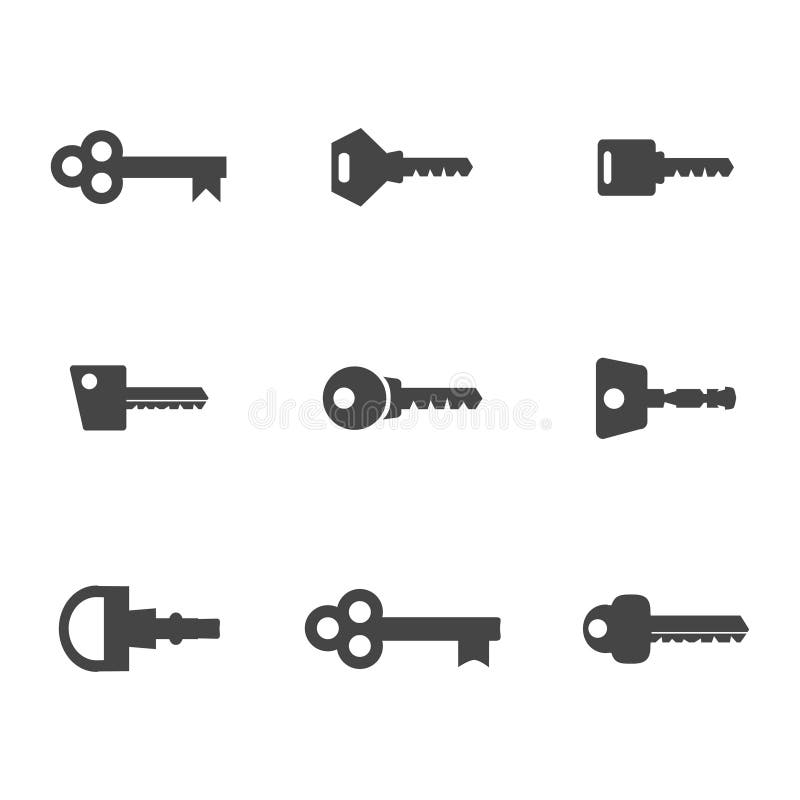 Key Icon Vector. Password Icon Stock Illustration - Illustration of ...