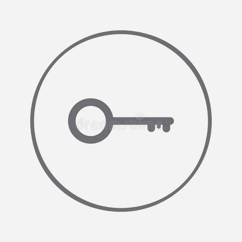 Key Icon Vector, Solid Illustration, Pictogram Isolated on Gray. Stock ...