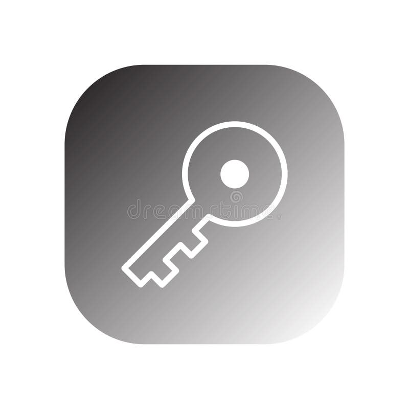 Key icon vector stock vector. Illustration of symbol - 304362736