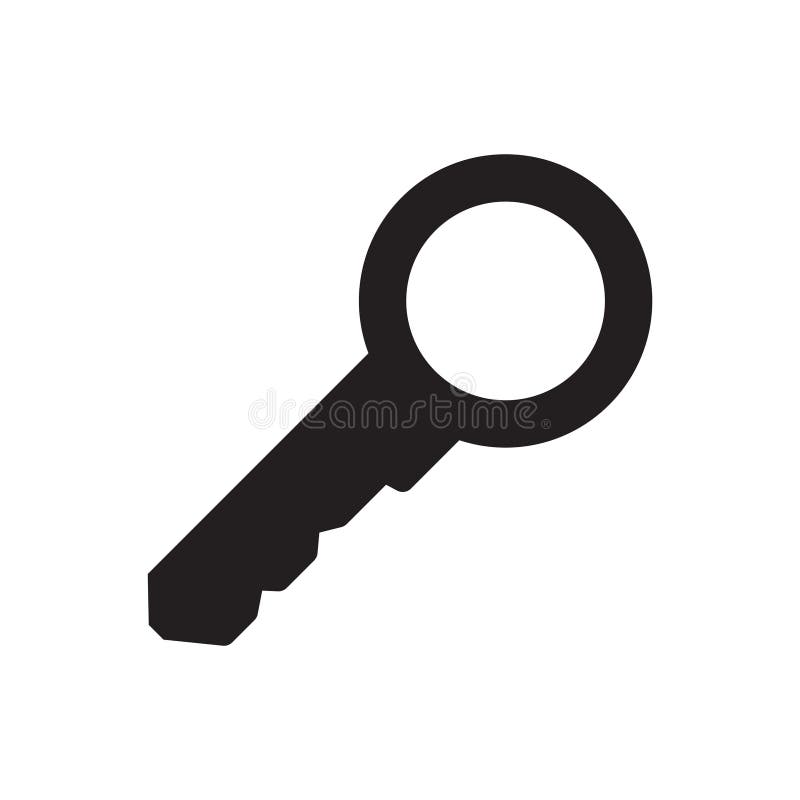 Key icon vector stock vector. Illustration of secure - 304362834