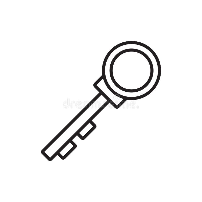 Key icon vector stock vector. Illustration of code, lock - 304363010