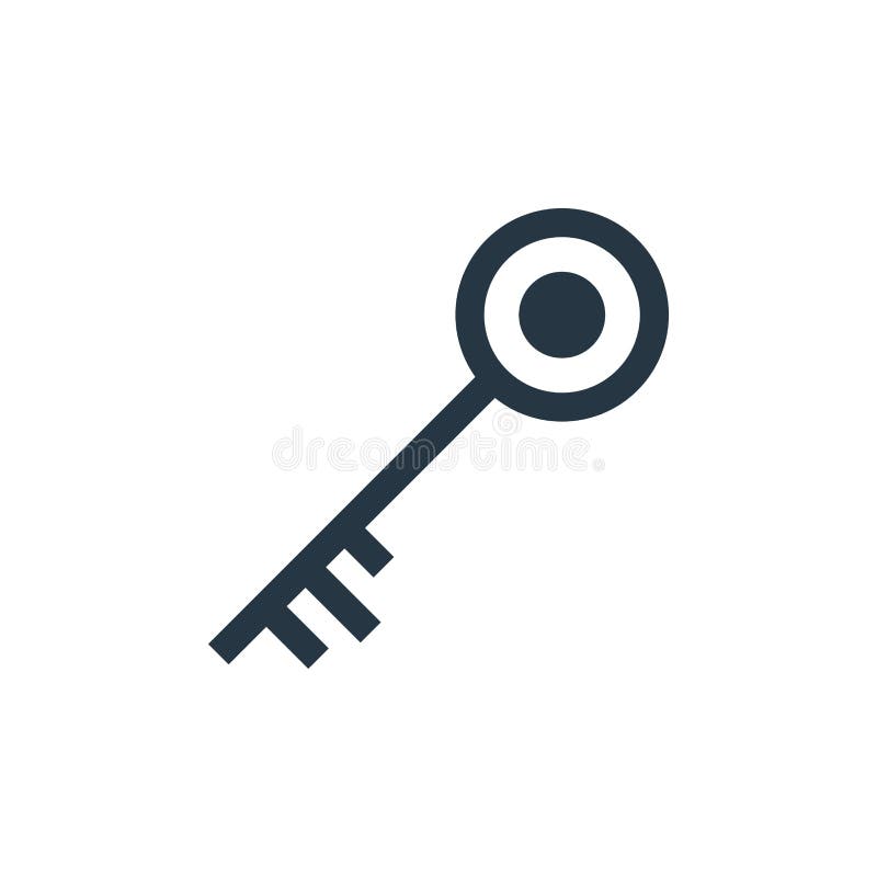 Key Icon Vector from Travel Concept. Thin Line Illustration of Key ...