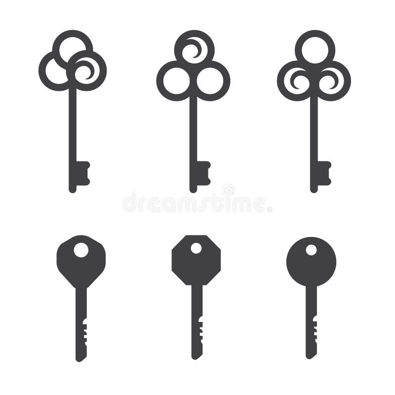 Key icons. EPS 10 stock illustration. Illustration of background - 69365263