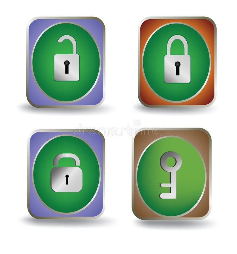 Key icons stock vector. Illustration of hole, security - 42944377