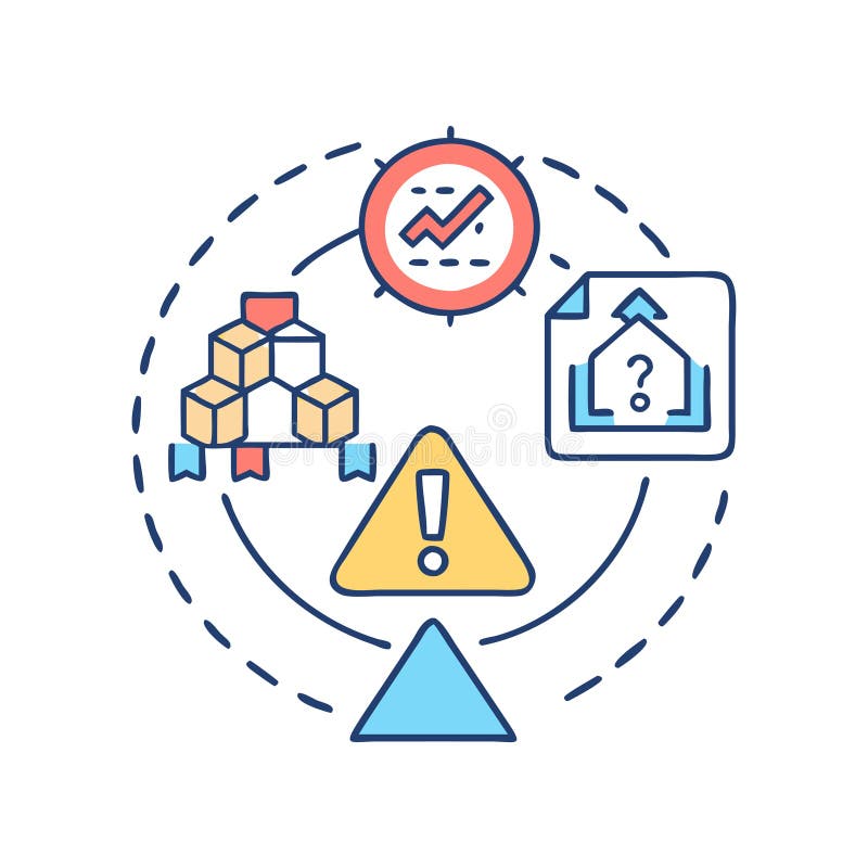 Key Icons for Supply Chain Risk Assessment Stock Vector - Illustration ...