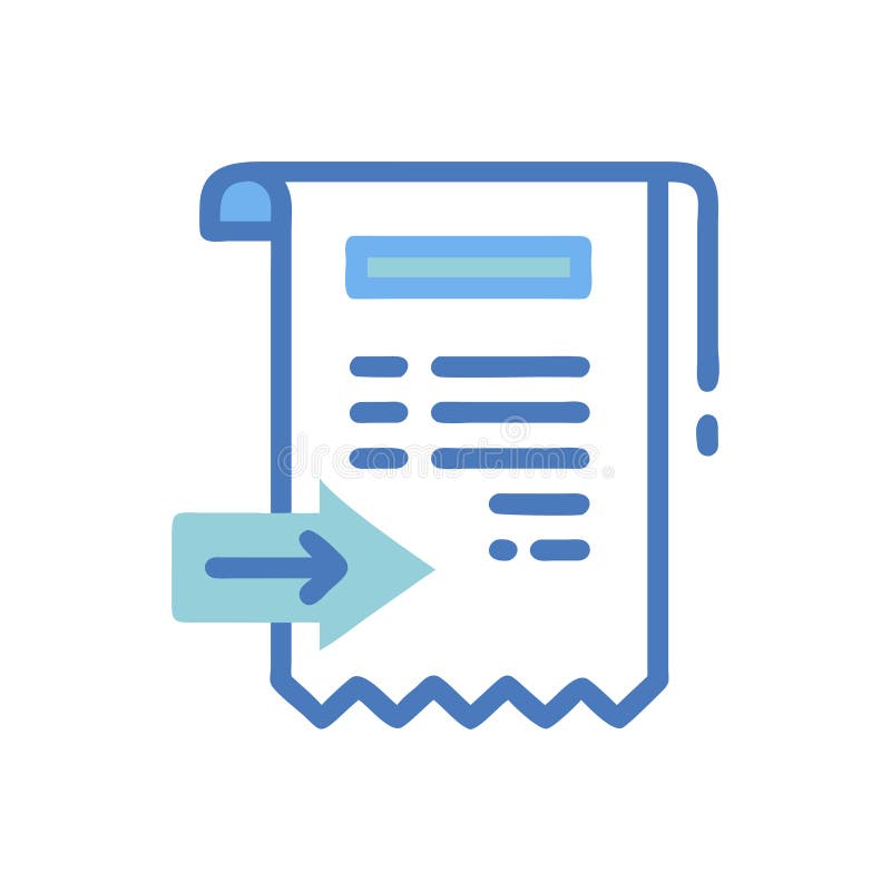 Key Icons for Transaction Receipt Management Stock Vector ...