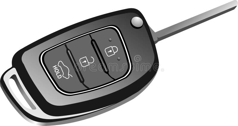 Car Ignition Vector Icon on White Background. Flat Vector Car Ignition ...