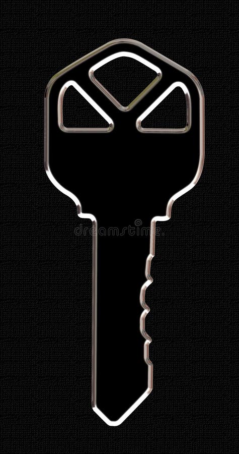 Key 3D X-Ray Blue stock illustration. Illustration of closeup - 14432116