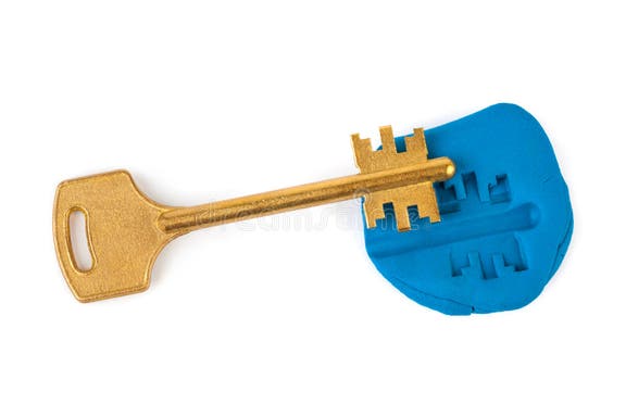 Key Impression - Security Concept Stock Image - Image of lock, cast ...