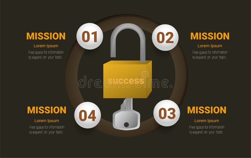 Key Infographics Design for Presentation Business Stock Vector ...