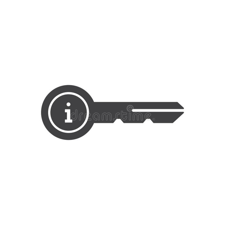 Key Information Icon stock illustration. Illustration of password ...