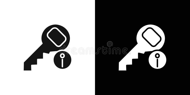 Key Information Icon Flat Line Illustration Stock Vector - Illustration ...